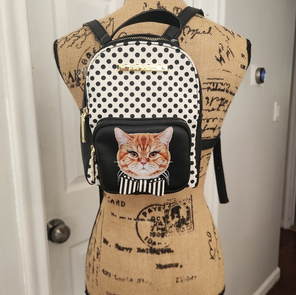 Betsey Johnson | Bags | Betty Johnson Orange Cat Mini Backpack | Poshmark